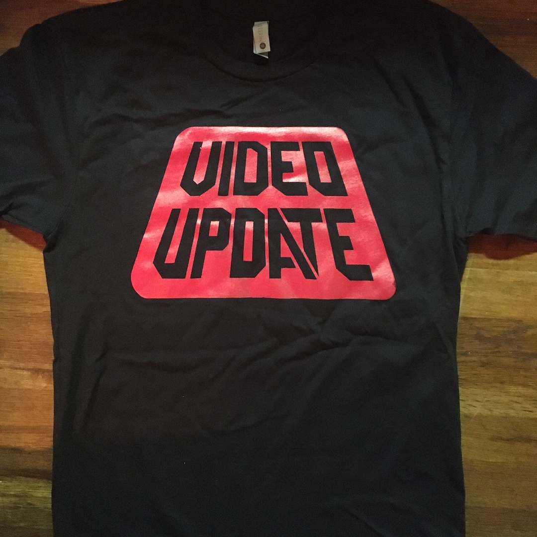 VIDEO UPDATE Shirt Black Vhs Video Store Memorabilia 80s 90s ...