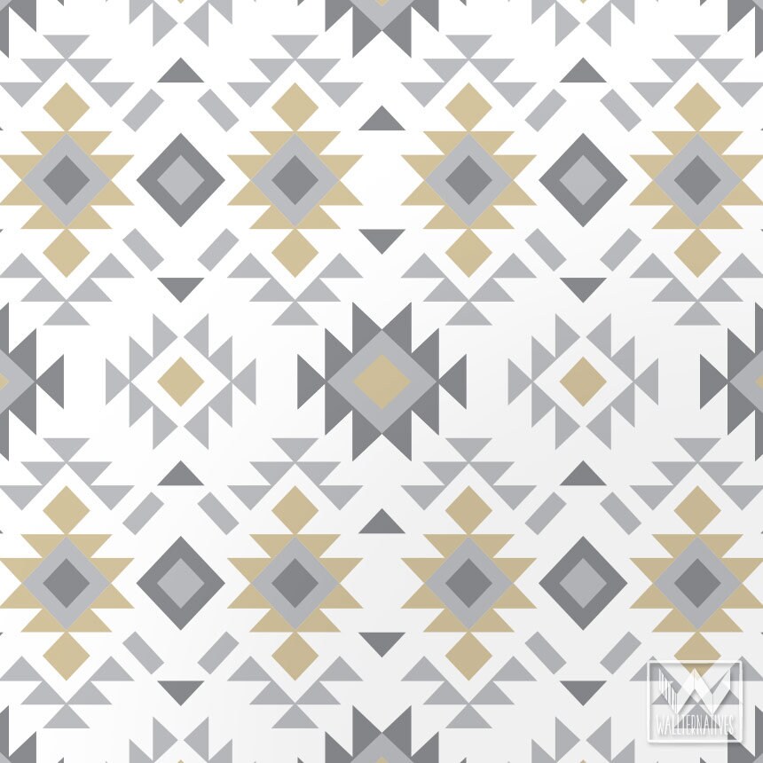 Pastel Aztec Pattern Wallpaper