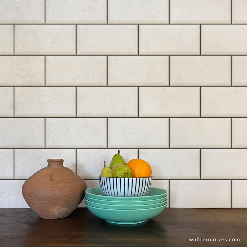 Subway Tile Wallpaper - Etsy