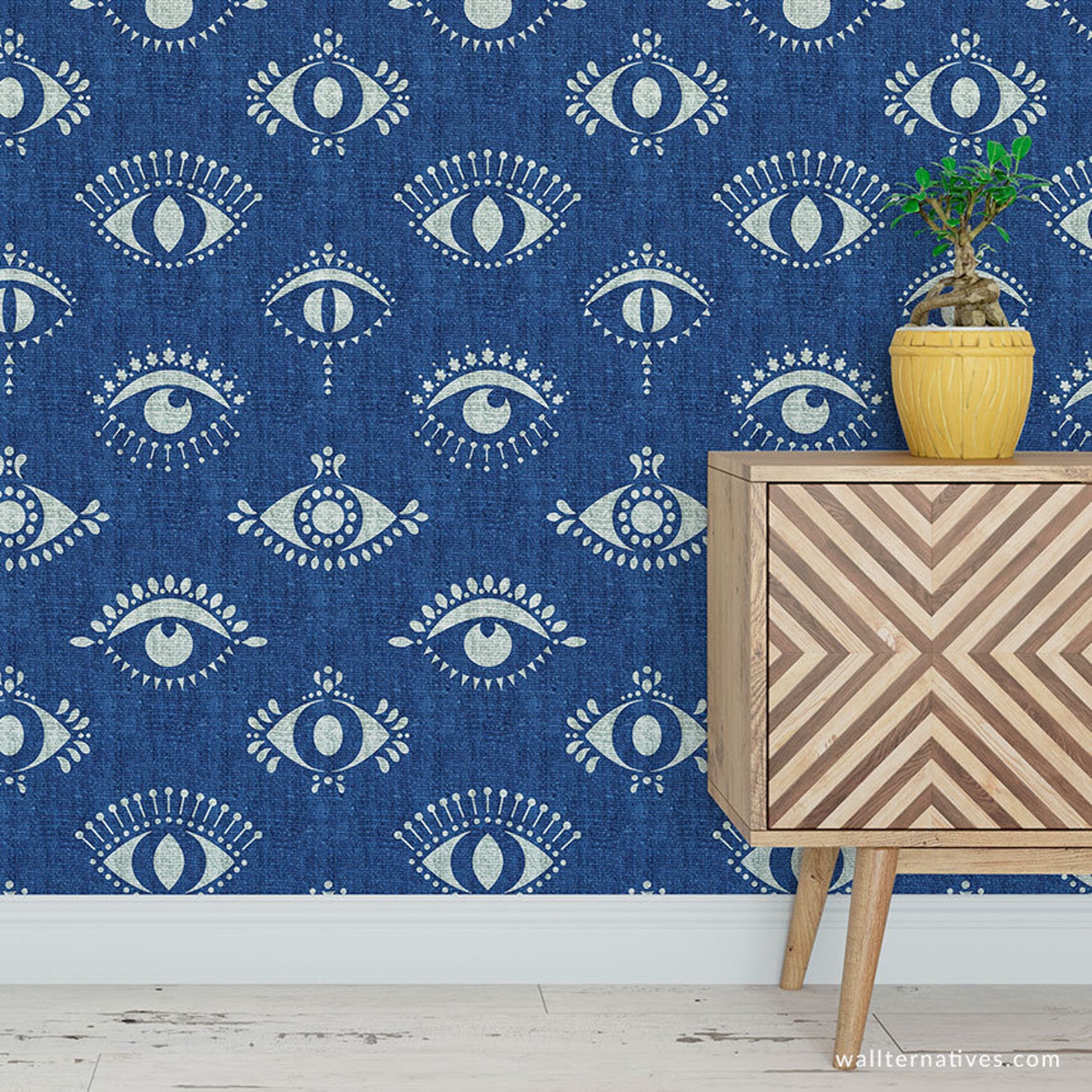 Protective Eyes Wallpaper Evil Eye Wall Art Design All - Etsy Canada