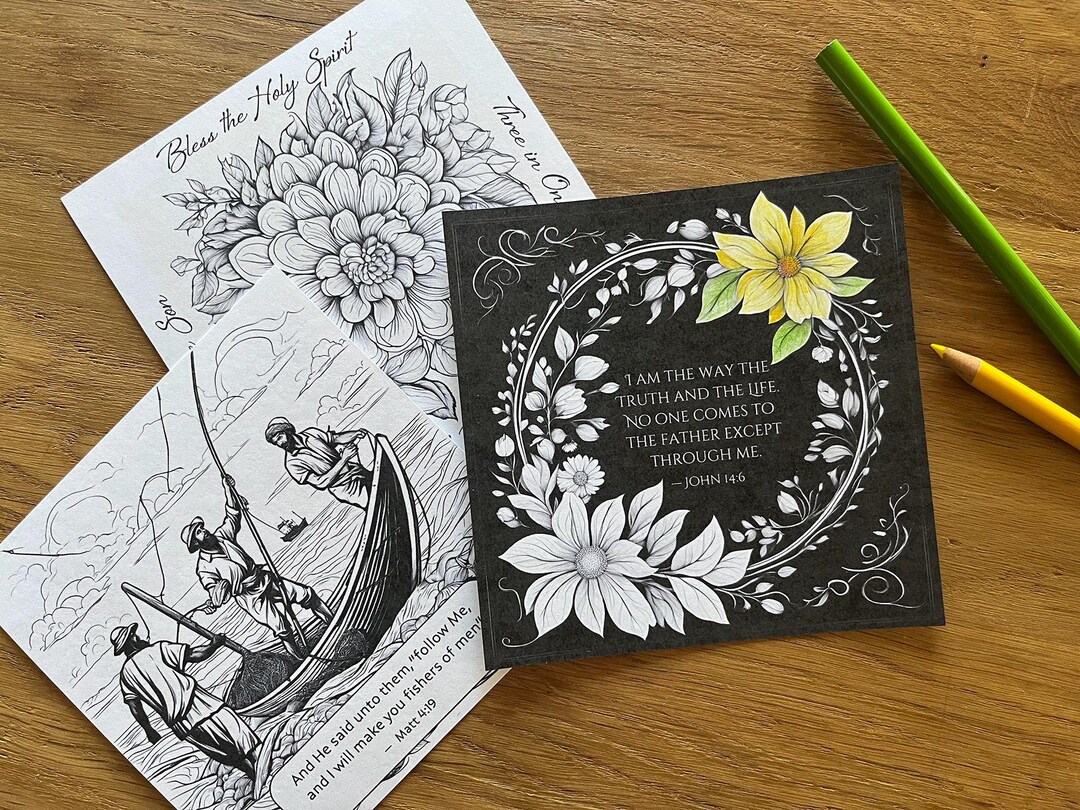 Inspirational Christian Note Cards. Bible Verses Designed to Bring Hope ...