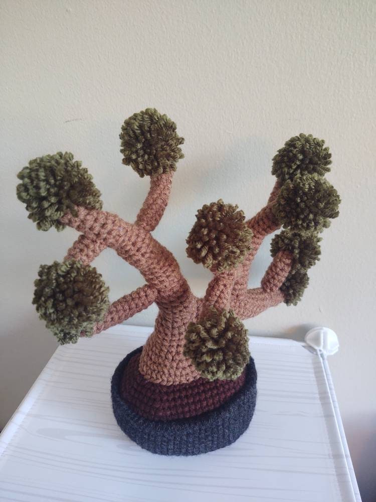 Joshua Bonsai Tree PATTERN - Bonsai Tree Pattern - Crochet Bonsai Tree ...