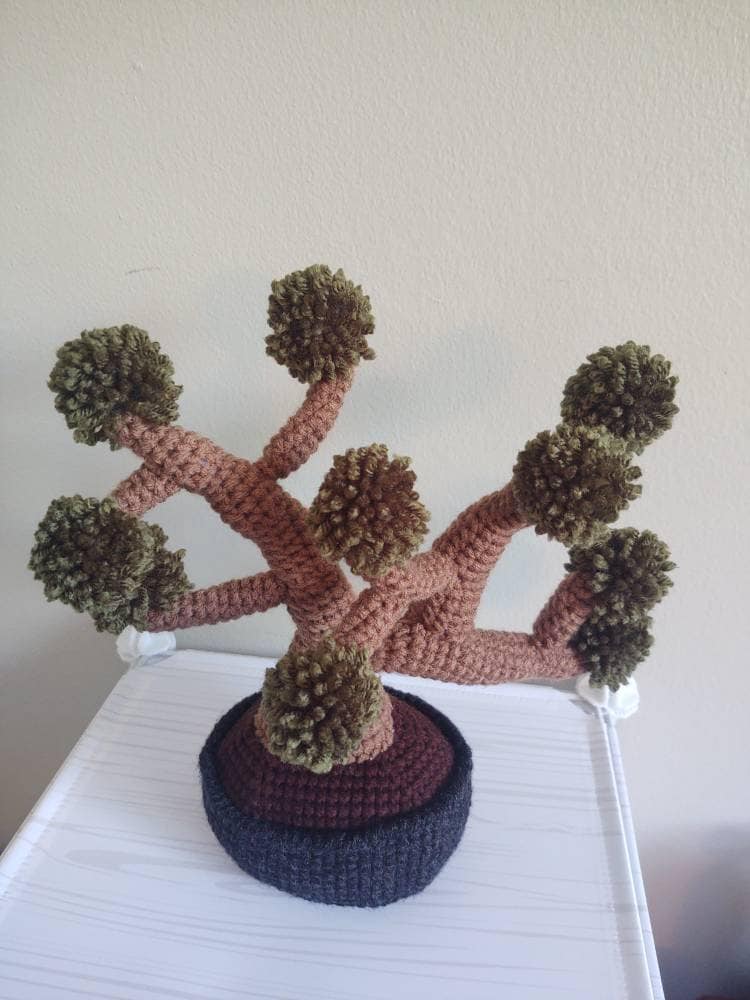 Joshua Bonsai Tree PATTERN - Bonsai Tree Pattern - Crochet Bonsai Tree ...