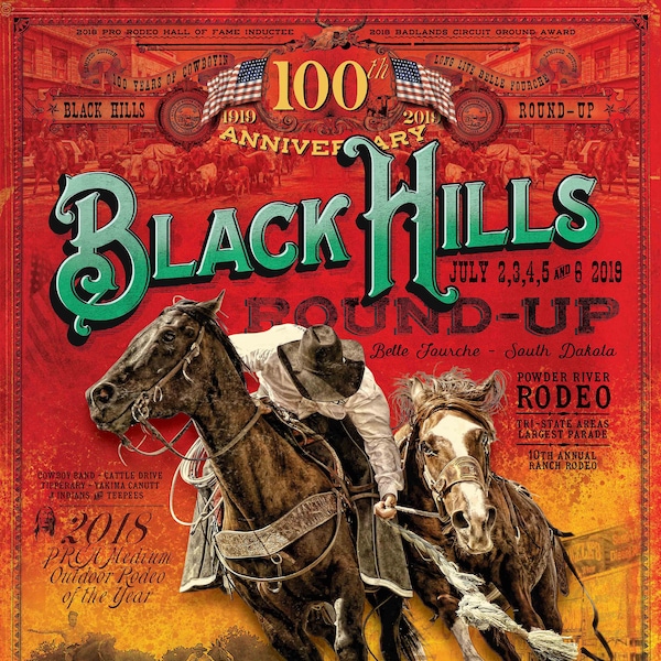 Vintage Rodeo Poster - Etsy