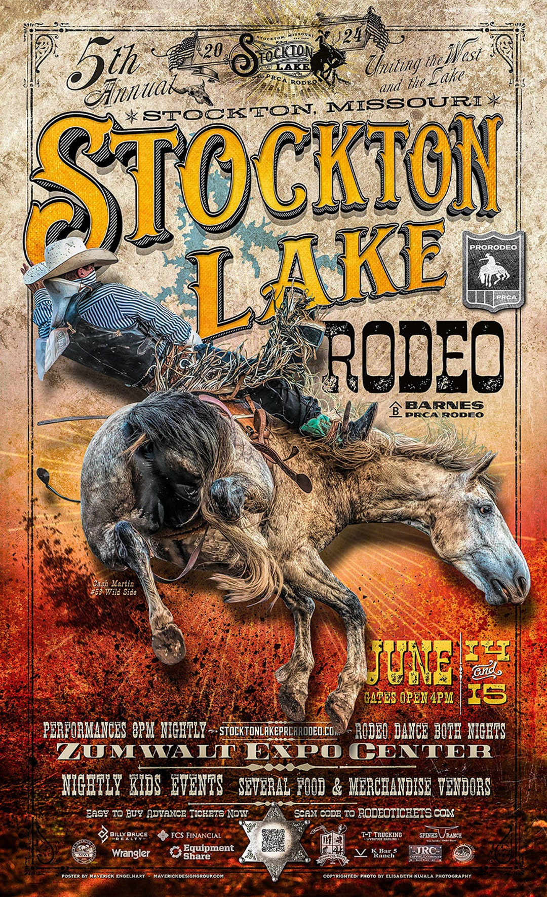 2024 Stockton Lake Rodeo Poster - Etsy