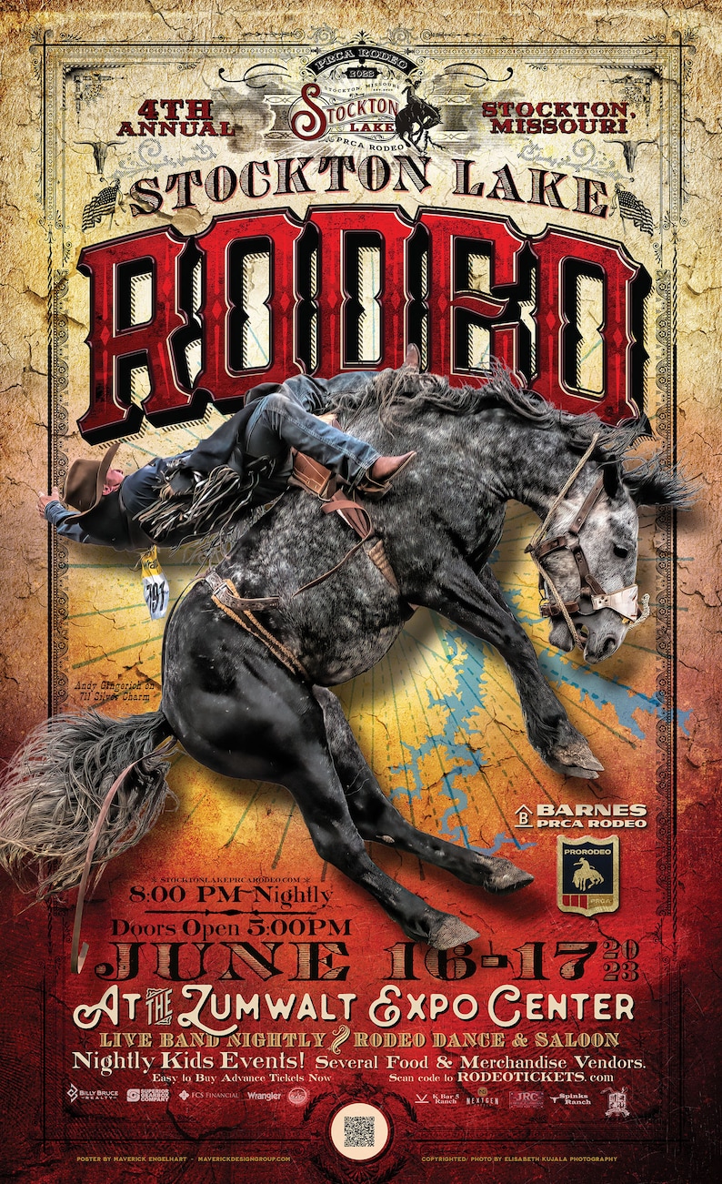 2023 Stockton Lake Rodeo Poster - Etsy