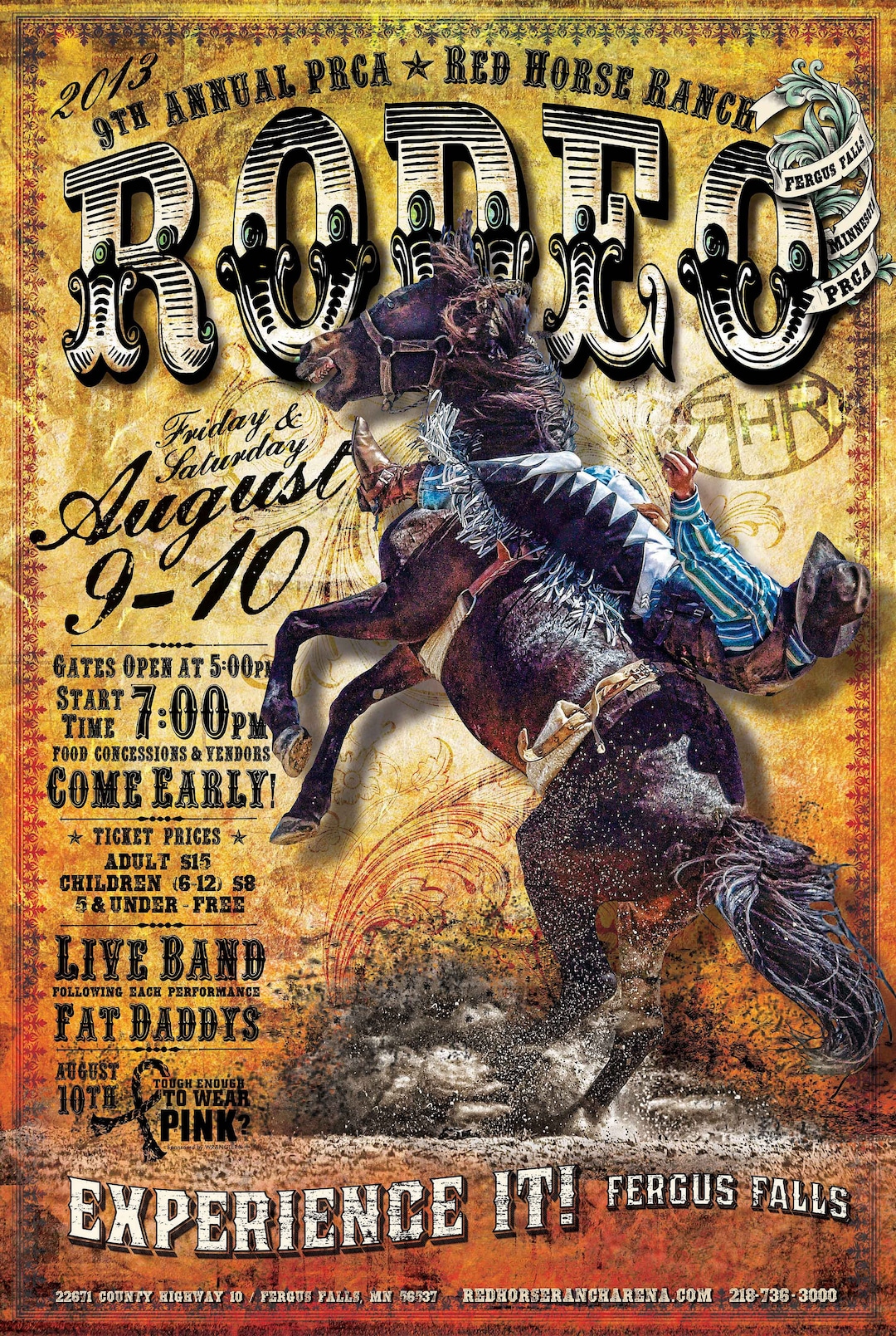 2013 Red Horse Ranch Rodeo Poster - Etsy