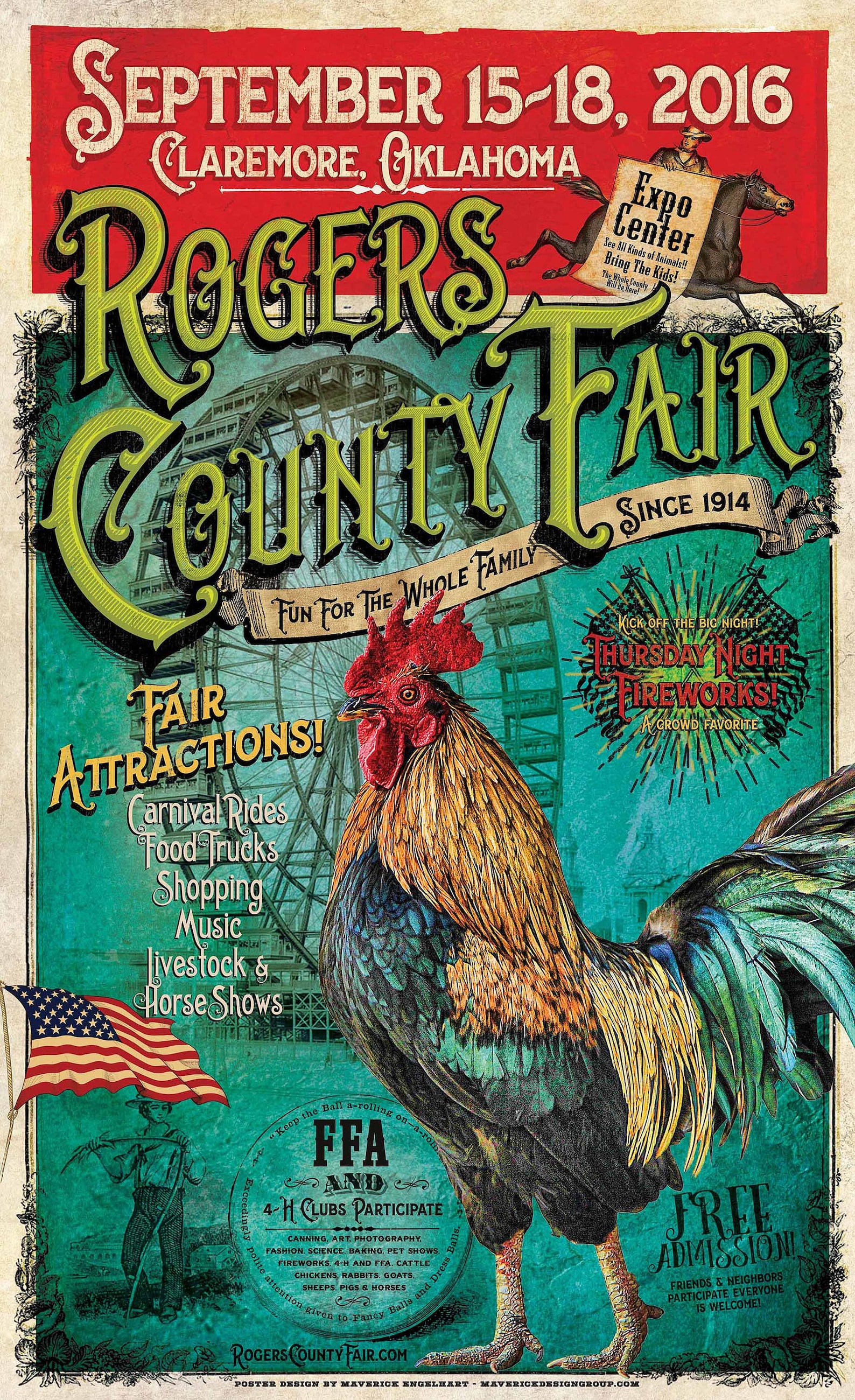 2016 Roger's County Fair Poster - Etsy