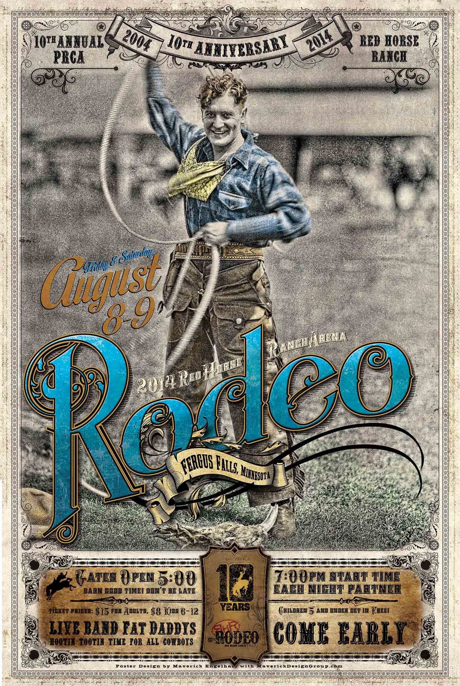 2014 Red Horse Ranch Rodeo Poster 18"x27" - Etsy