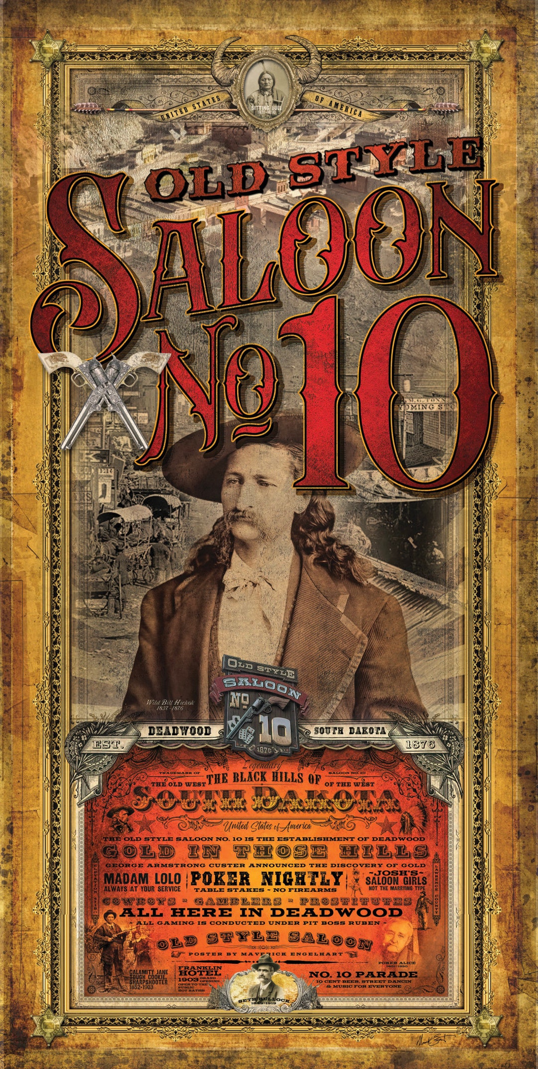 Old Style #10 Saloon Poster 14"x28" - Etsy