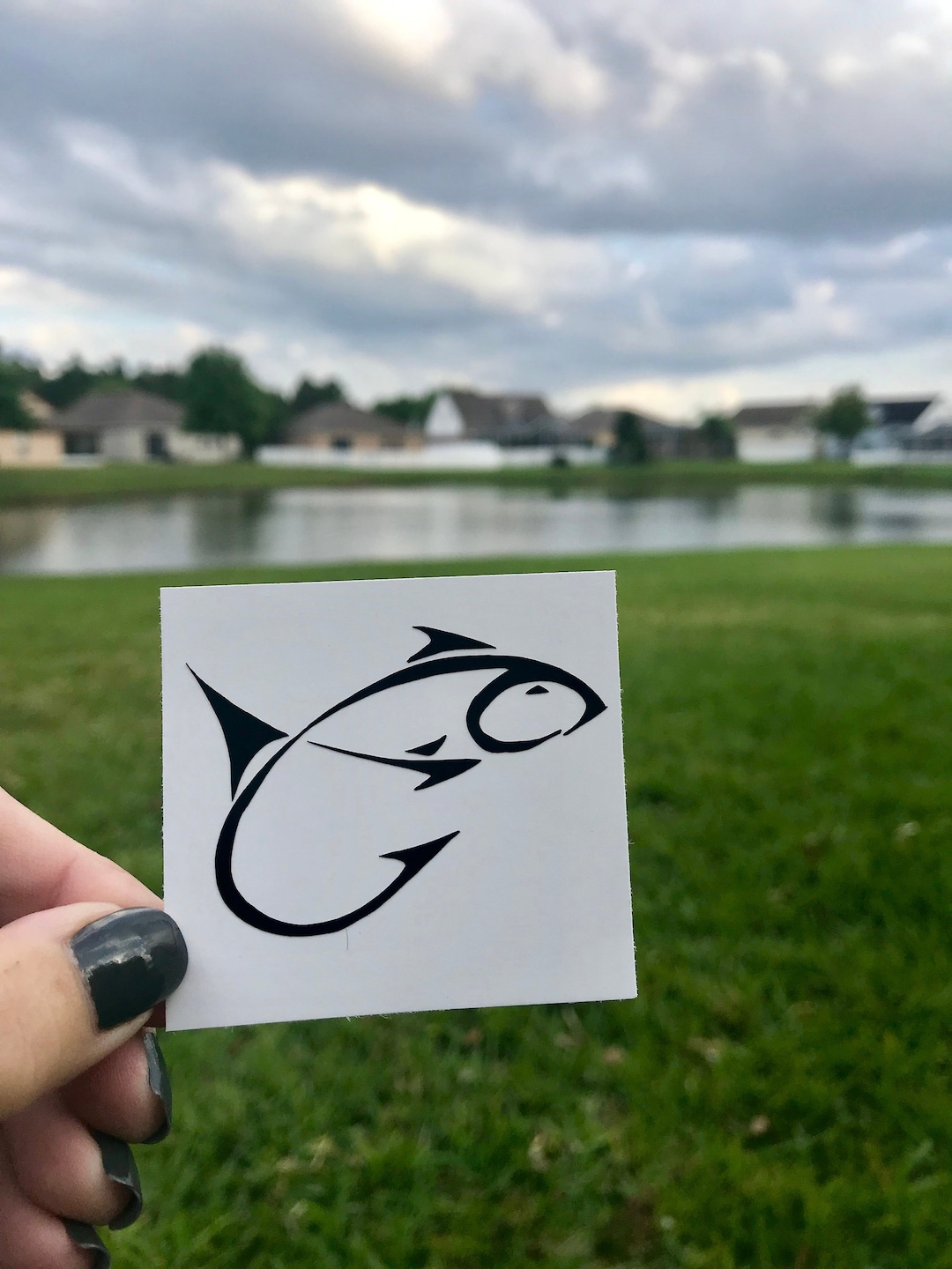 Fish Hook Decal, Nautical, Fish, Fishing Hook, Vitamin Sea Hook, Laptop ...