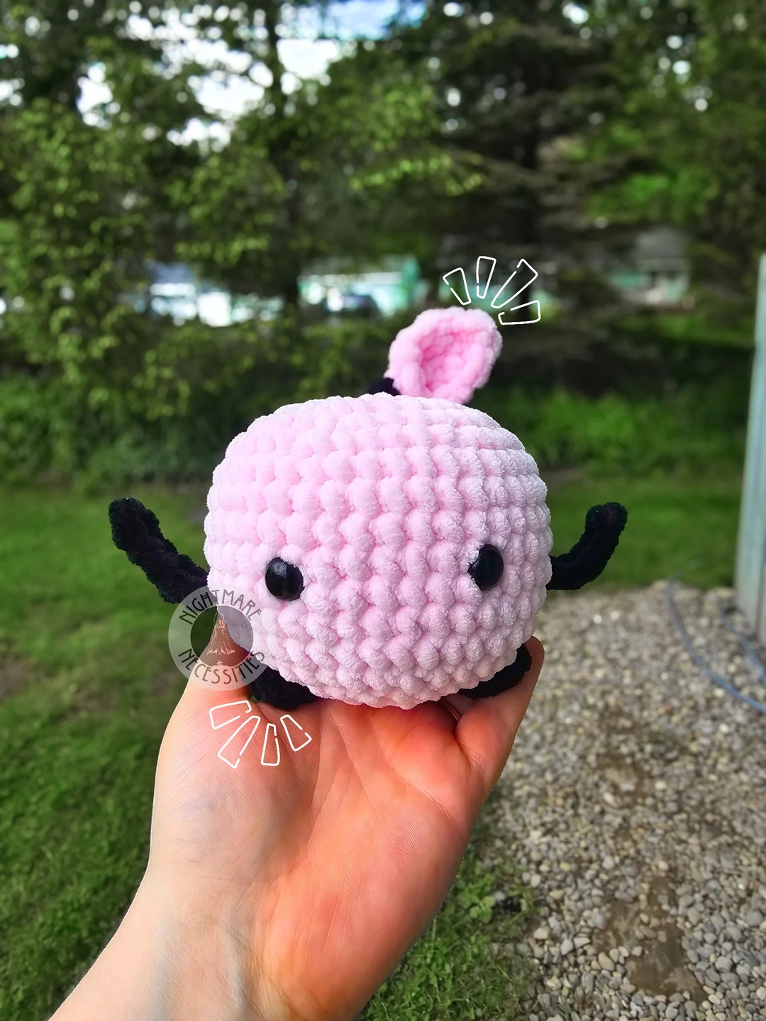 Junimo Pink Plushie, Crochet, Amigurumi - Etsy