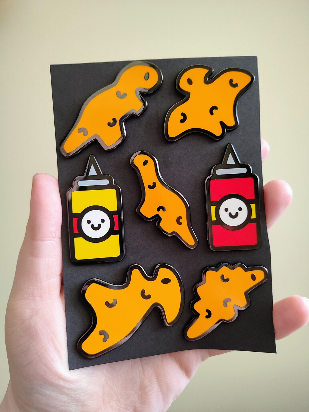 Dino Nuggets Enamel Pins - Etsy