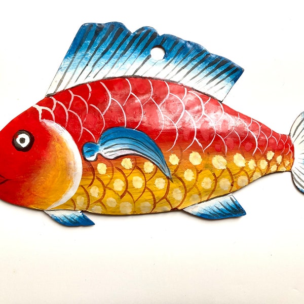 Folk Art Fish - Etsy