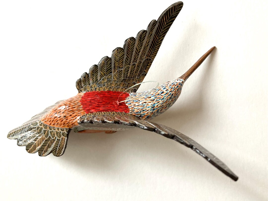 Handmade Haitian Papier Mache Hummingbird Ornament Haiti Made Paper ...
