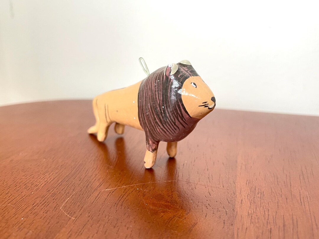 Folk Art Hand Carved Wood Animal Haiti Painted Figurine Haitian ...