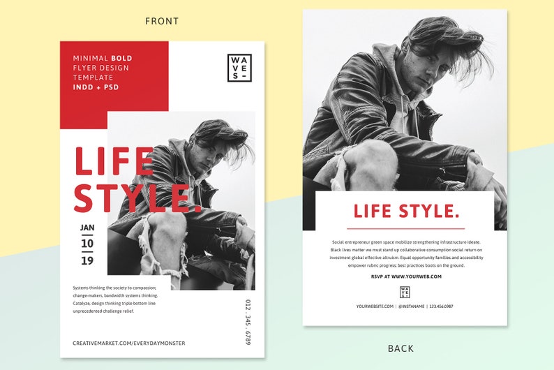 Super Modern Event Poster / Flyer - Indesign + Photoshop Files - Fully ...