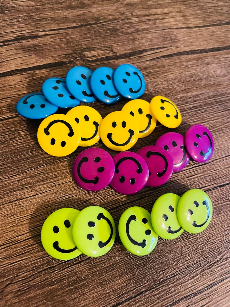 Smiley Face Buttons - Etsy
