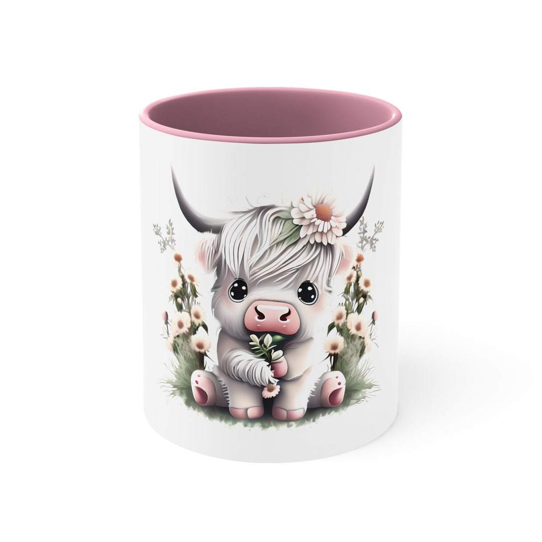 Cute Cow Heifers Highland Cow Coffee Mug 11 Oz Perfect Gift for Cow ...