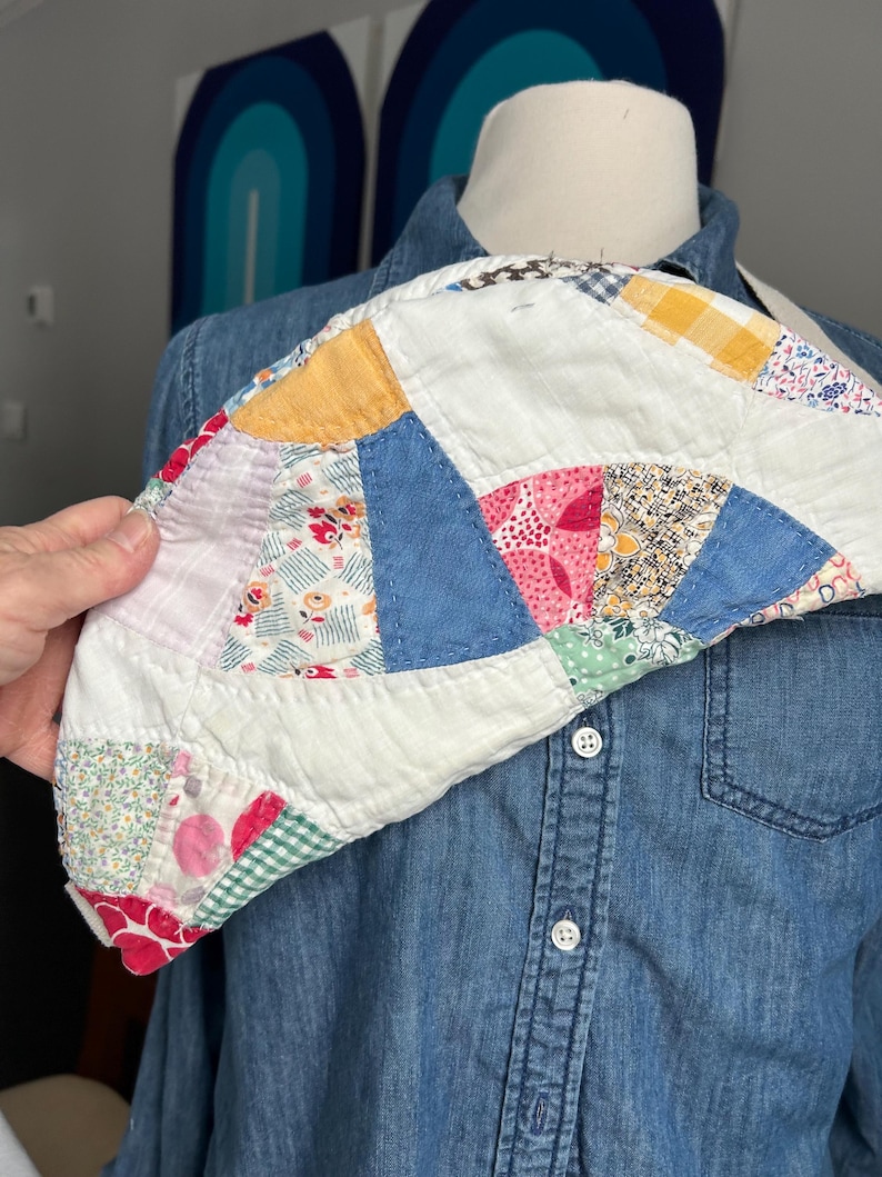 Vintage Quilt Belt Bag Fanny Pack Hand Stitched Farmhouse Style Cottage ...