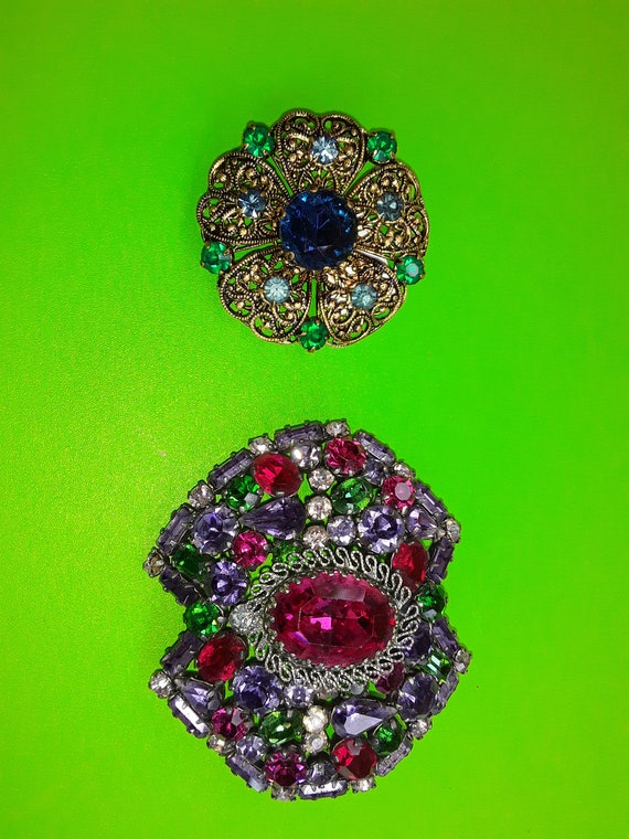 Vintage LOT Austria Crystal with mixed metals full co… - Gem