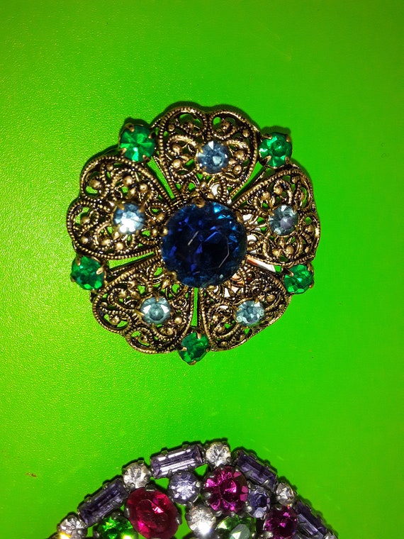 Vintage LOT Austria Crystal with mixed metals full co… - Gem