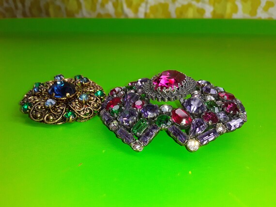 Vintage LOT Austria Crystal with mixed metals full co… - Gem