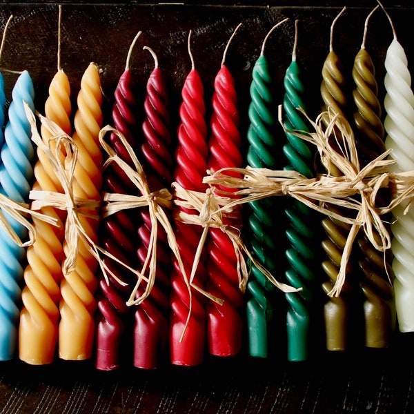 Twisted Candle - Etsy