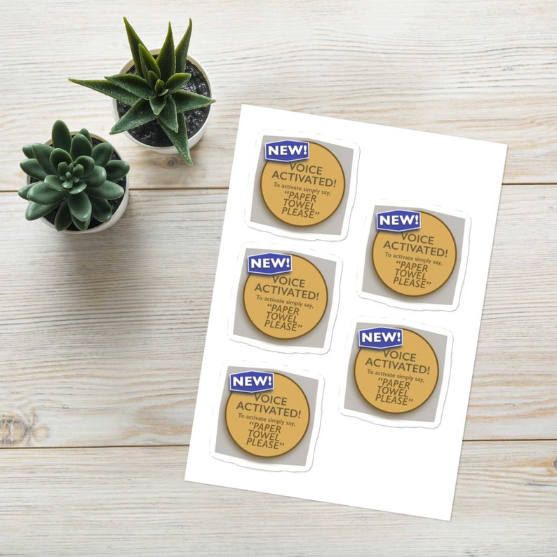 Voice Activated Sticker Sheet - Etsy