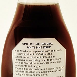 White Pine Syrup-12 Fl Oz. made With Brandy/ Medicinal. - Etsy