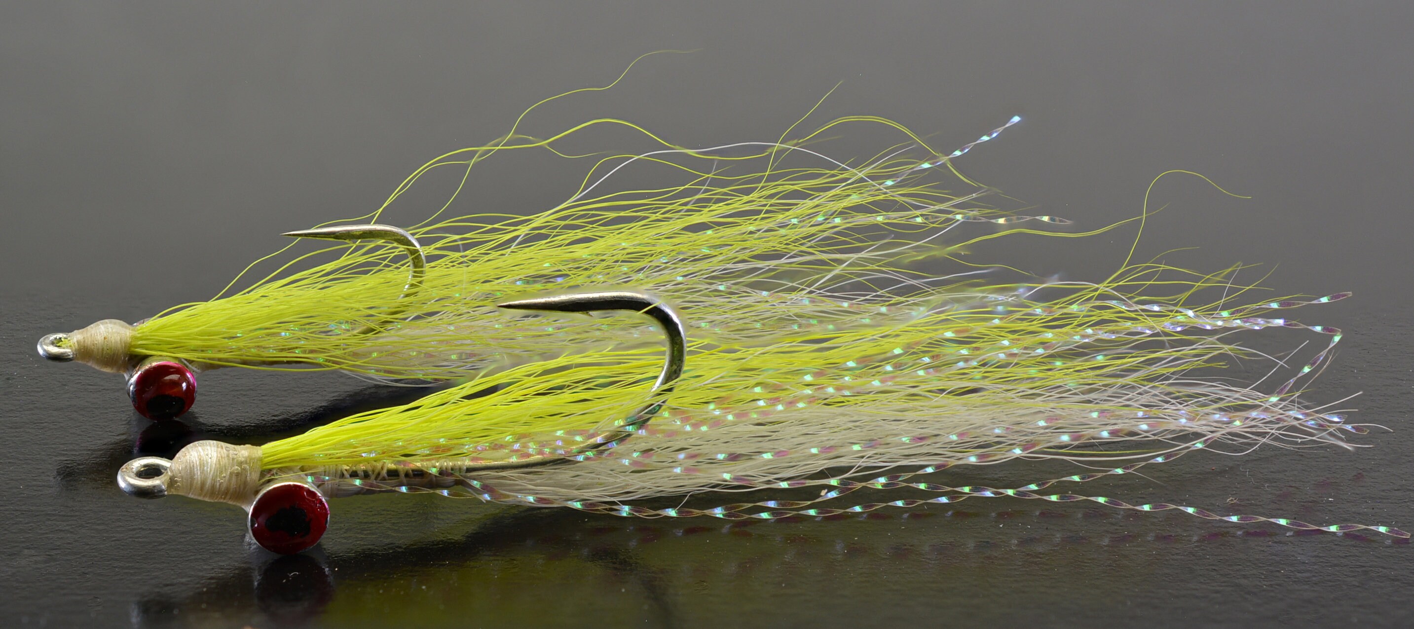 6ct Chartreuse & White Clouser Minnow Flies Mustad - Etsy
