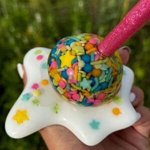 Drippy Lollipop Resin Statue Sprinkles Trippy Art Psychedelic Art ...