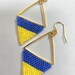 Ukraine Earrings/step-by-step Beading Pattern / Tutorial / Pdf Beading ...