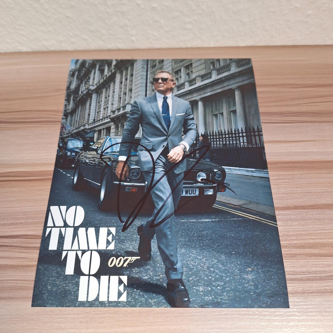 James Bond Daniel Craig Autograph With COA - No Time to Die - Etsy