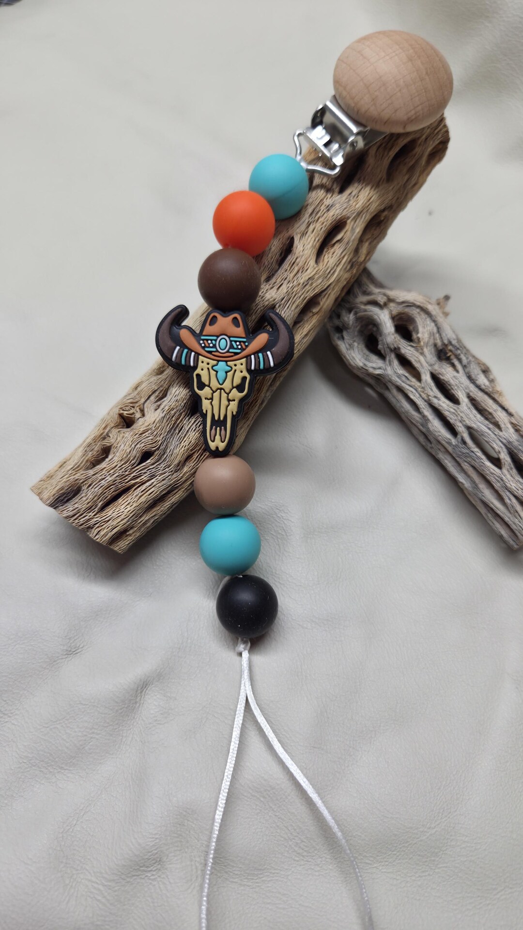 Cumberland Thread Western Silicone Pacifier Clip - Etsy