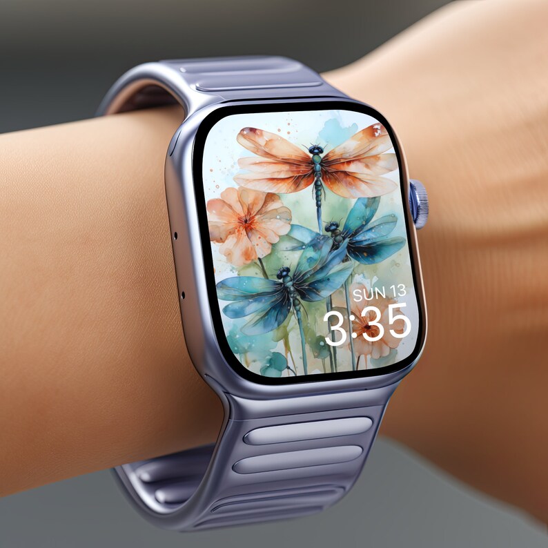 Dragonfly Watch Background - Watercolor Beauty for Apple Watch ...