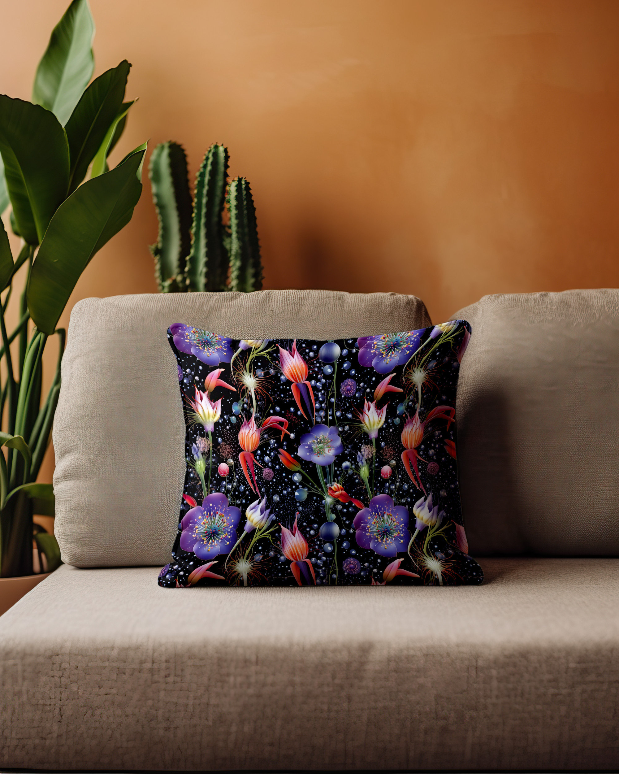 Cosmic Flower Seamless Texture Pattern Celestial Style - Etsy