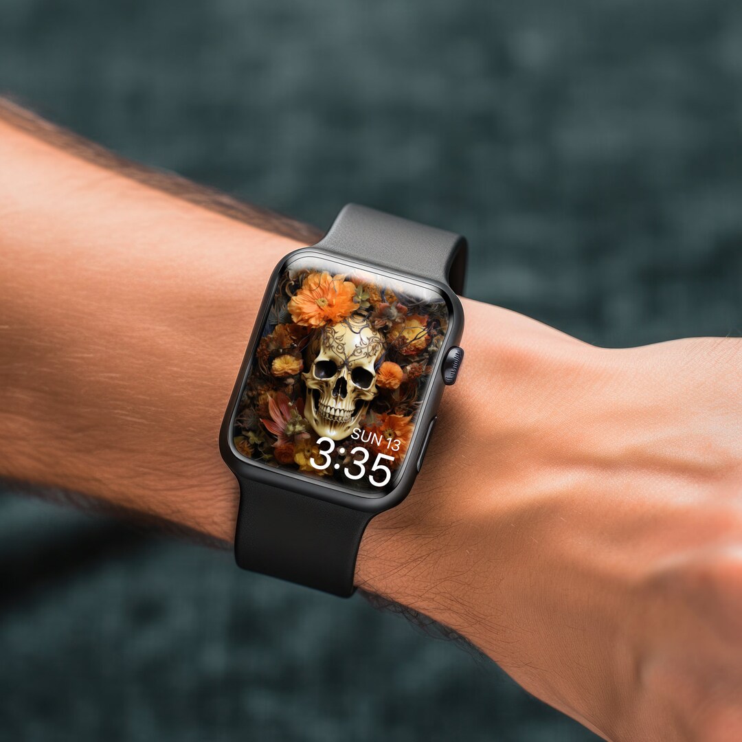 Halloween Style Watch Face Wallpaper - Spooky Season Vibes - Etsy