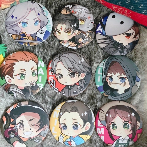 Identity V Buttons/pin 9 Character - Etsy
