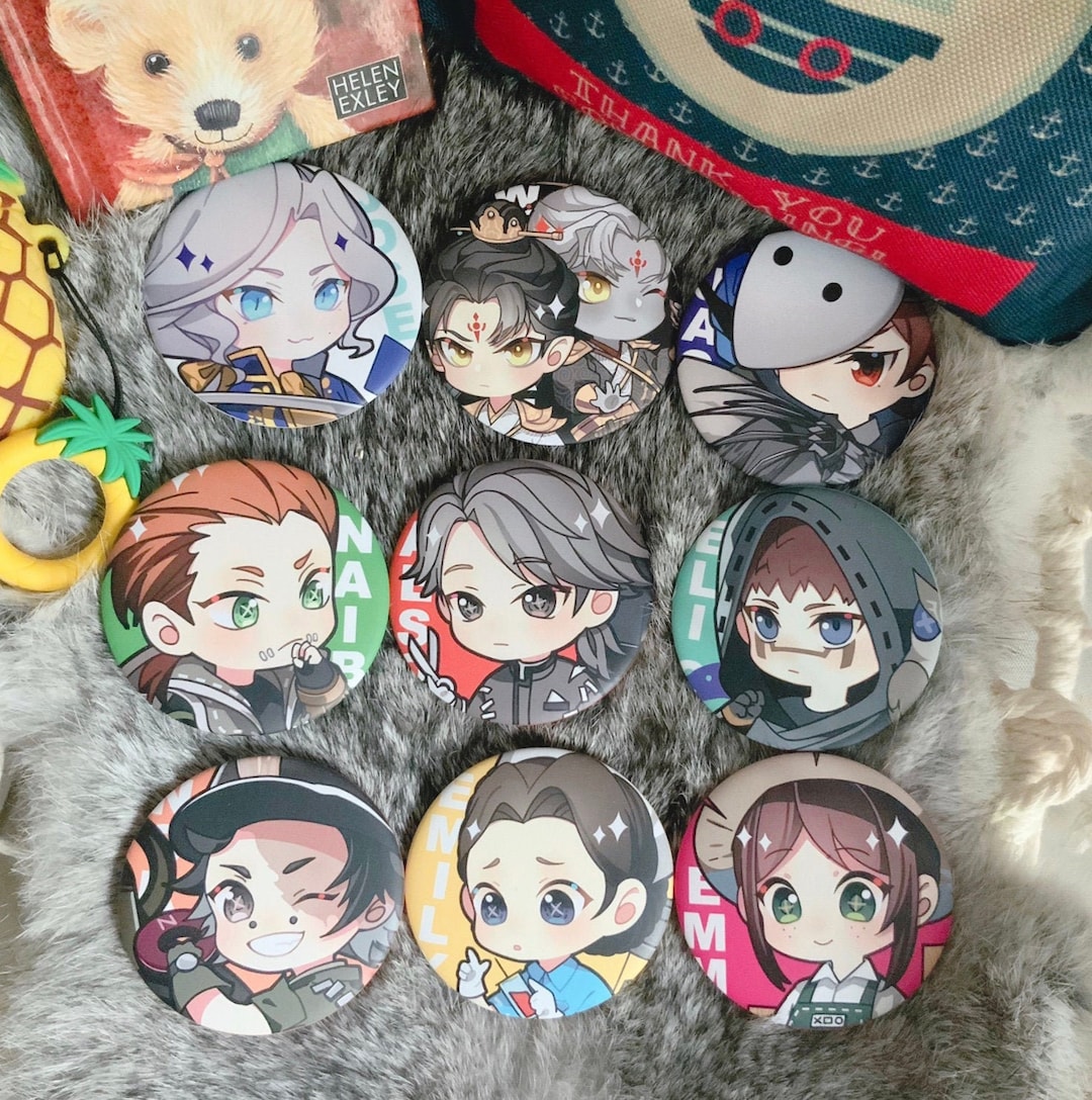 Identity V Buttons/pin 9 Character - Etsy