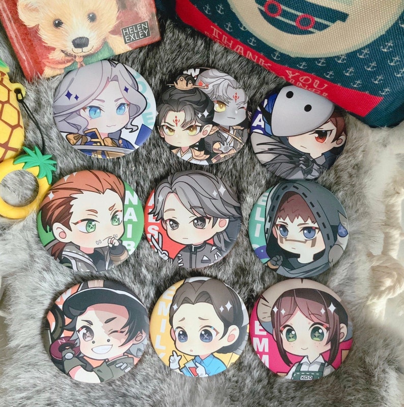 Identity V Buttons/pin 9 Character | Etsy
