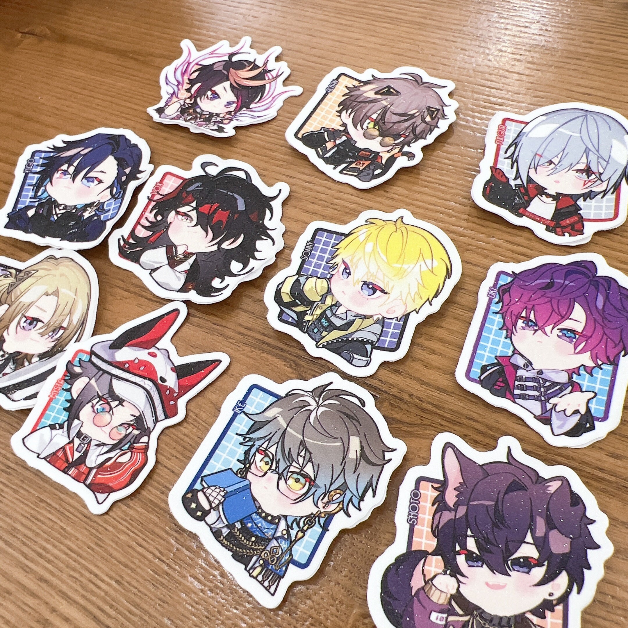 Sticker Set Vtuber Luxiem Noctyx Shoto 11 Sample/pack - Etsy UK