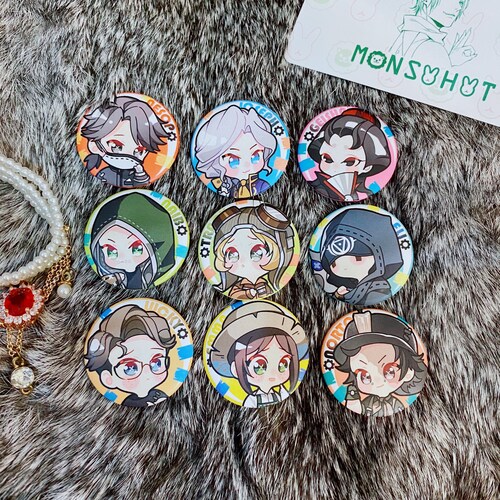 Identity V Buttons/pin 9 Character - Etsy