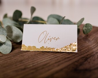 Leaf Name Card - Etsy