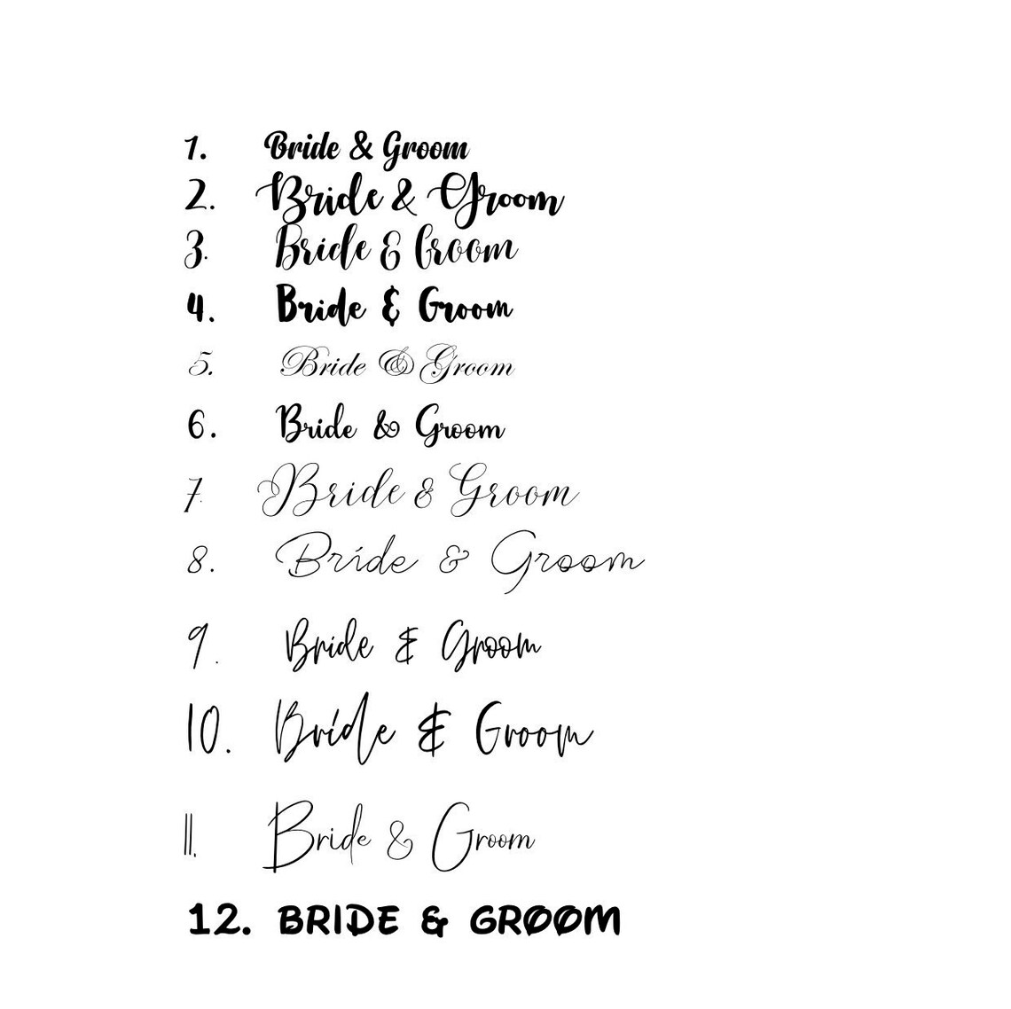 Folded Wedding Name Card Simple Elegant Printed Place Card Etsy UK