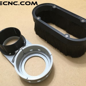 CNC Dust Shoe for 80mm ER20 Spindle Custom size vacuum | Etsy