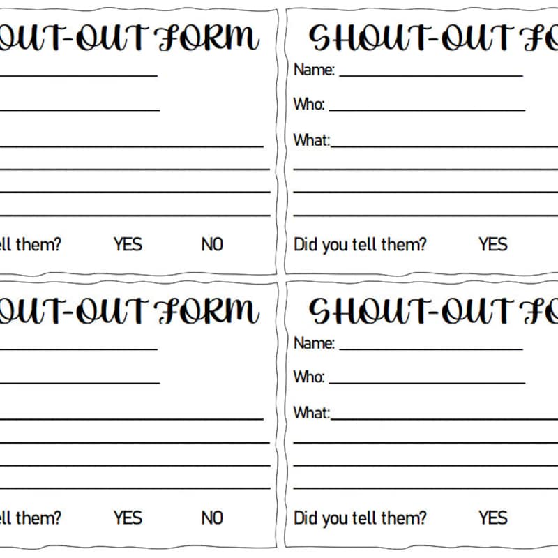 Shout Out Cards - Etsy