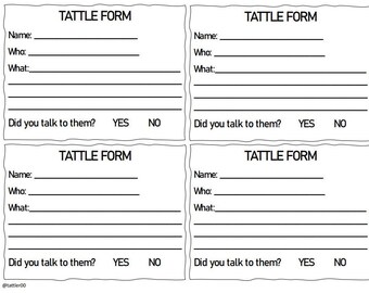 Tattle Forms Design 2 - Etsy