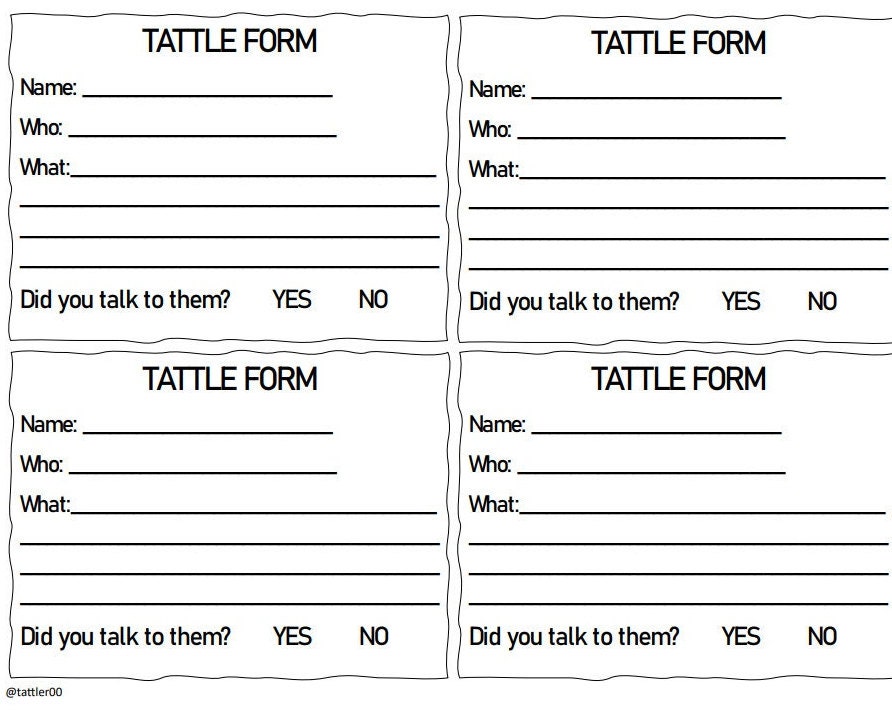 Tattle Forms - Etsy