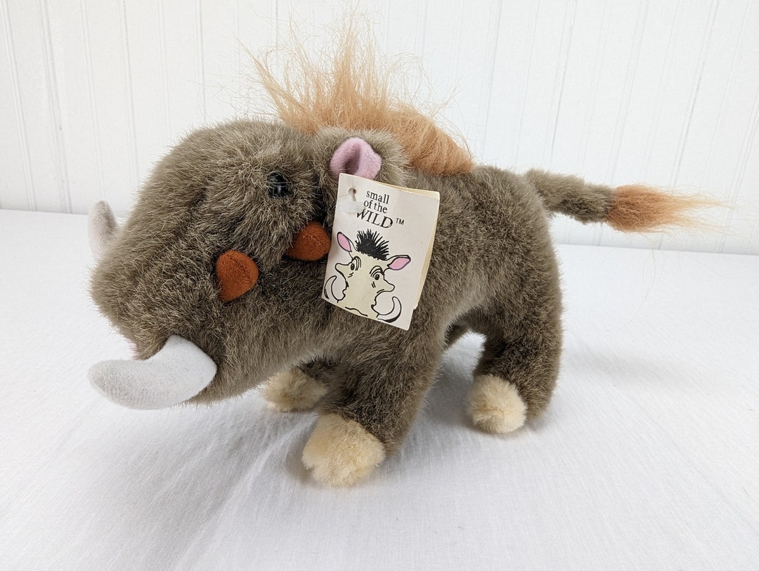 Vintage Small of the Wild Wart Hog Plush Stuffed Animal 1995 Wildlife ...